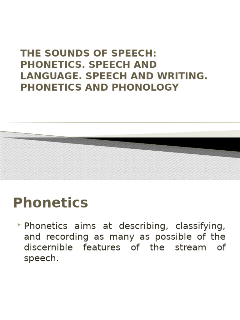 Phonetics and Phonology | PDF | Phonology | Speech