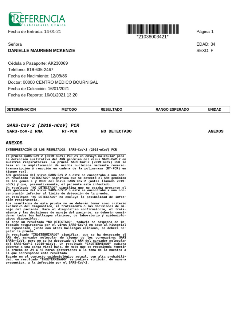 Prueba RT-PCR para SARS-CoV-2 | PDF | Virus | Reacción en cadena de la ...