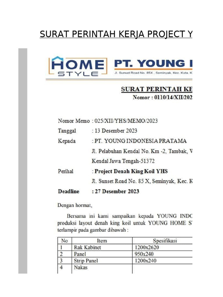 Bom SPK 0110 Yhs Denah King Koil | PDF | Plywood | Biodegradable Materials