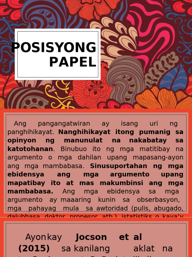 Posisyong Papel | PDF