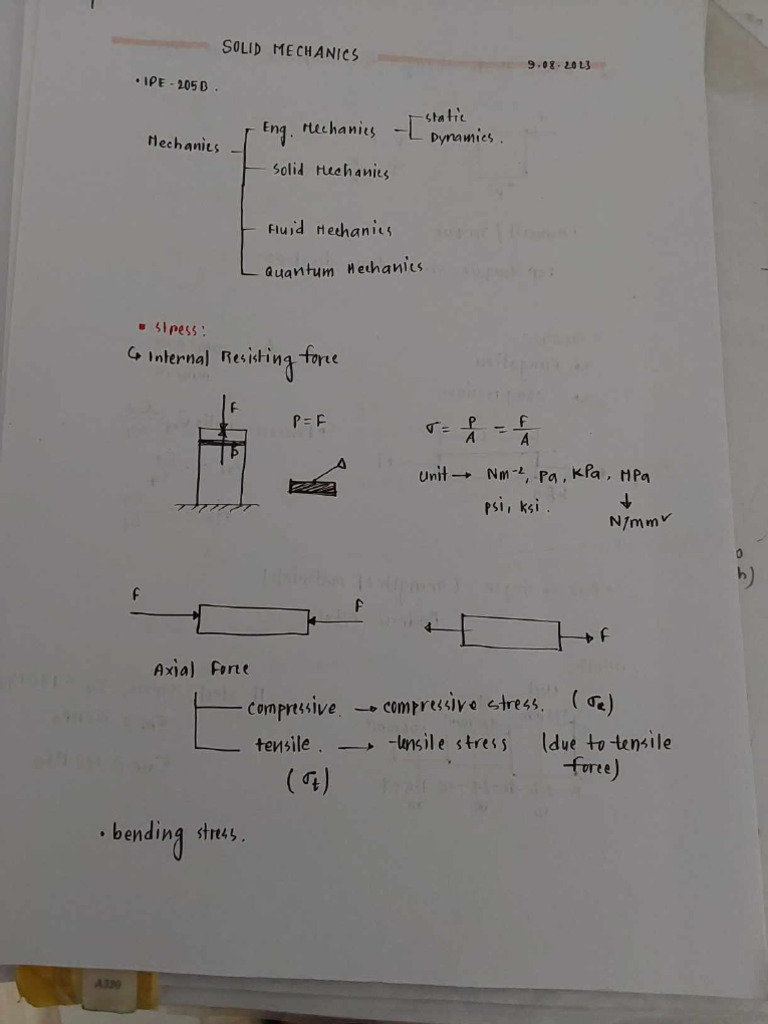 SM TT1 Class Note | PDF