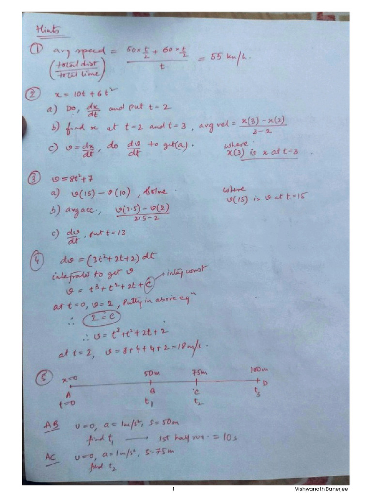 Hints Worksheet Ch2 and 3 | PDF