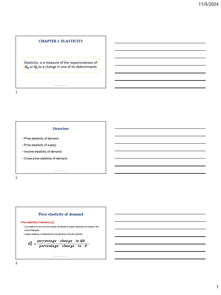 handout - chapter 3 | PDF | Demand | Elasticity (Economics)