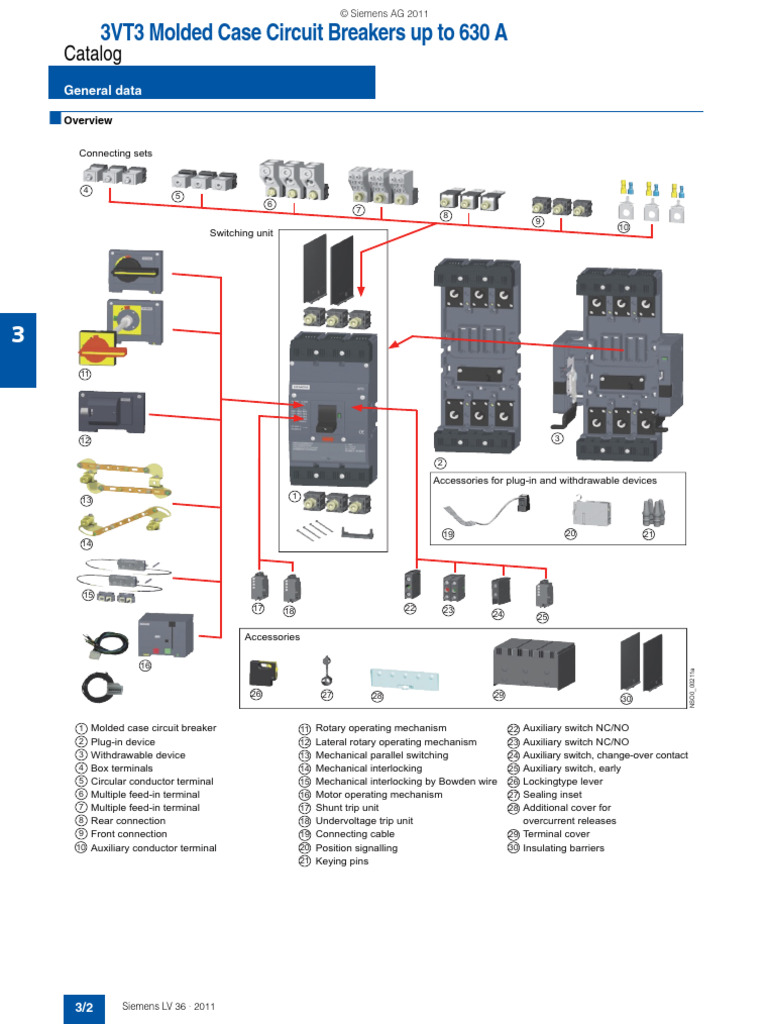 3vt3 MCCB 400 To 600a | PDF | Switch | Mains Electricity