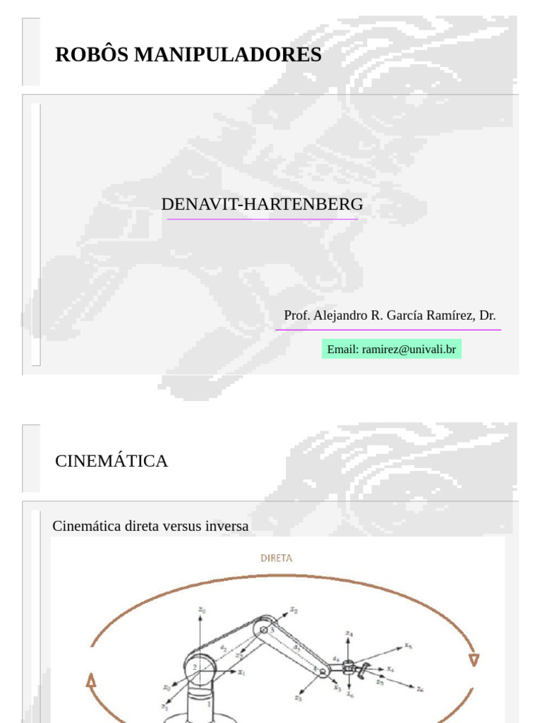 Aula 11 Cinematica Inversa Planar2R | PDF | Cinemática | Robótica