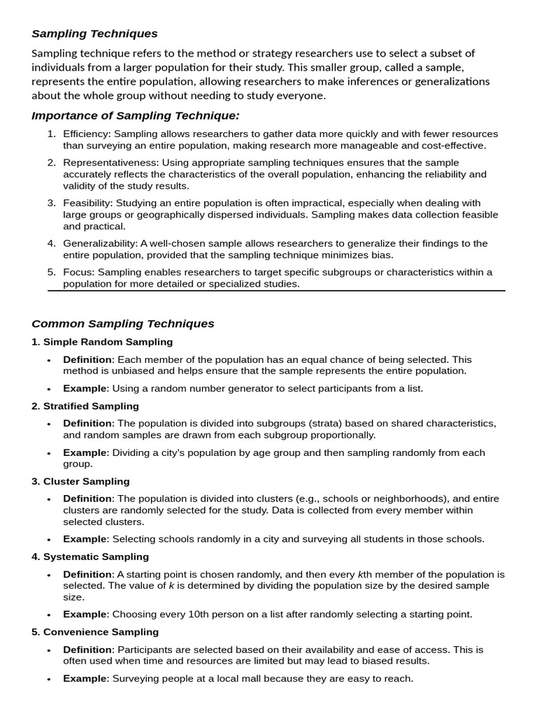 Sampling Methods | PDF | Sampling (Statistics) | Statistics Sampling Methods | PDF | Sampling (Statistics) | Statistics