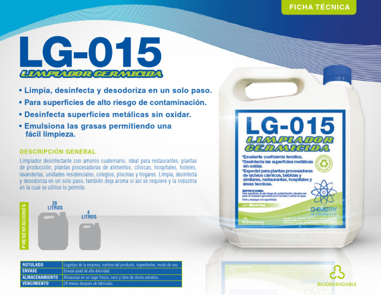 Ficha Visual LG-015 | PDF