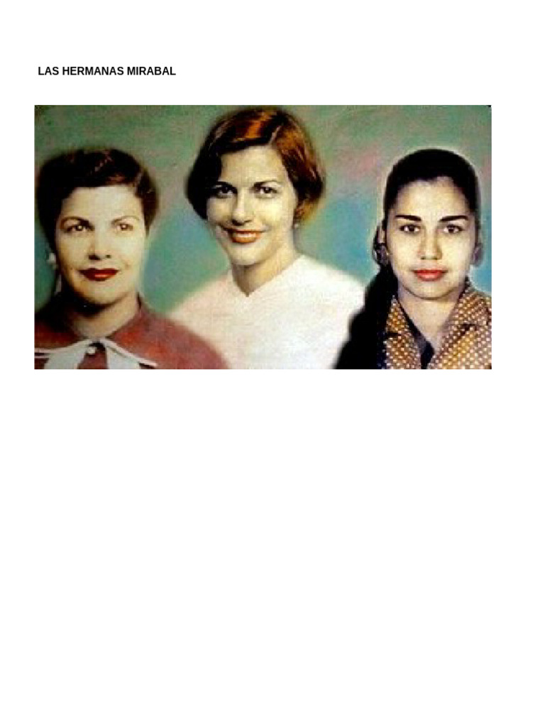 Imágenes de las Hermanas Mirabal | PDF