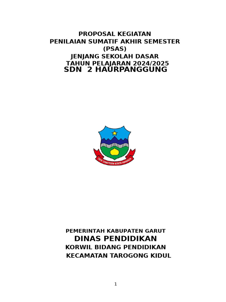 Proposal PSAS 2024 | PDF | Bisnis