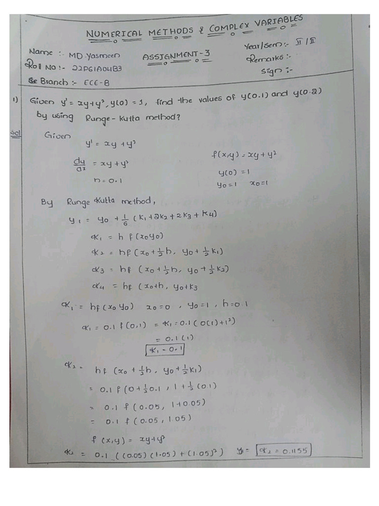 YASMEEN (NMCV) Assignment | PDF