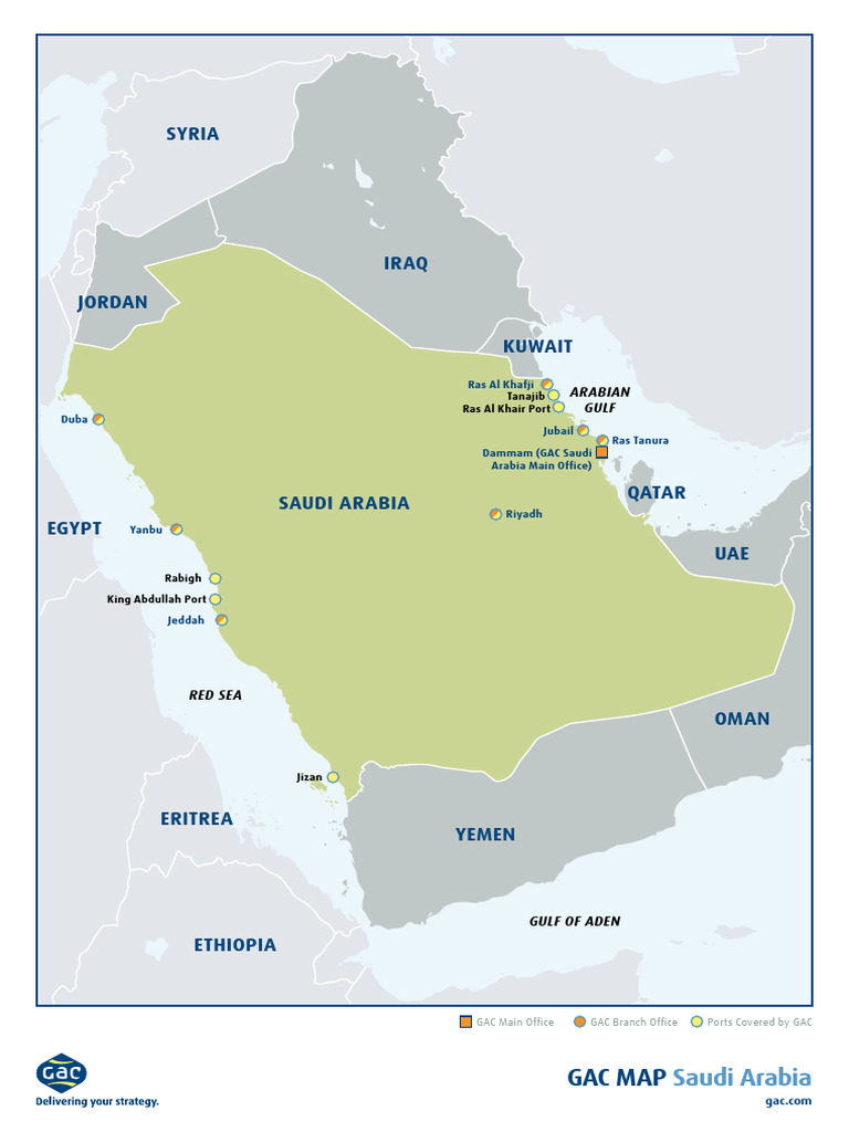 Saudi Arabia Port Locations Map | PDF