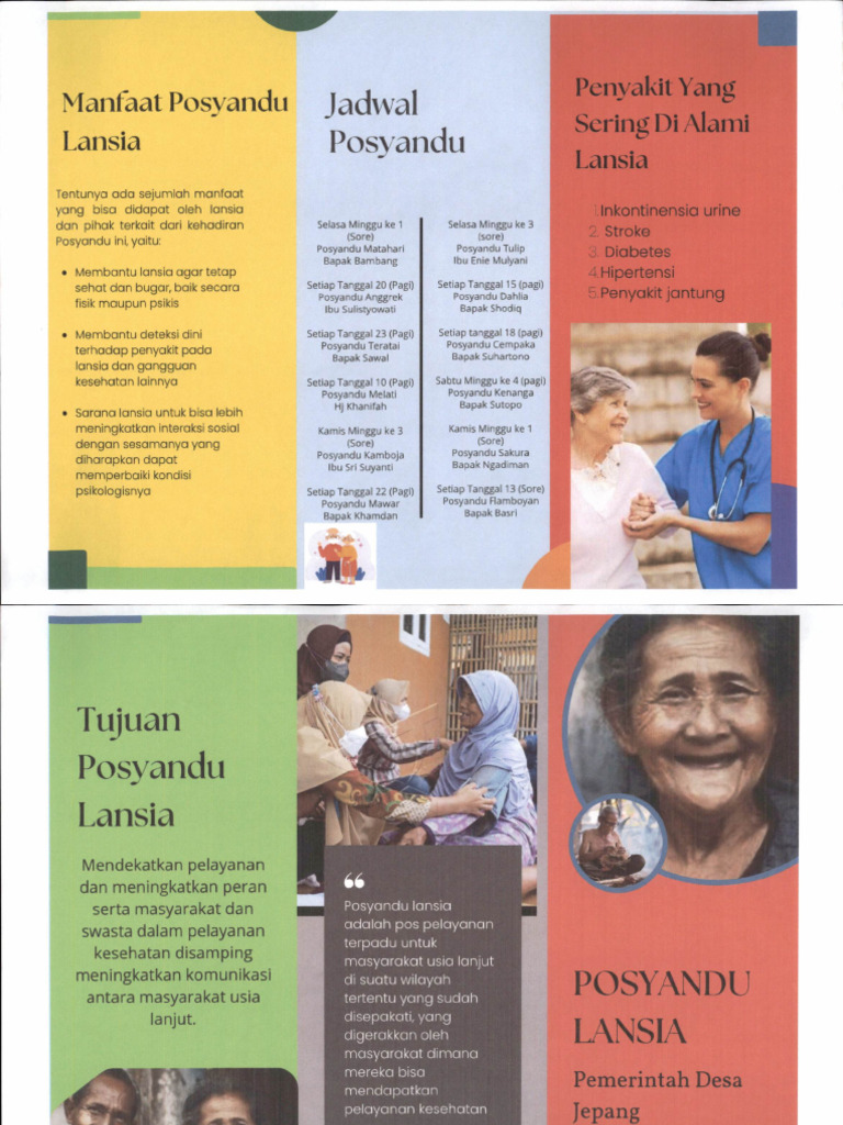 Alur Pelayanan Posyandu Lansia | PDF