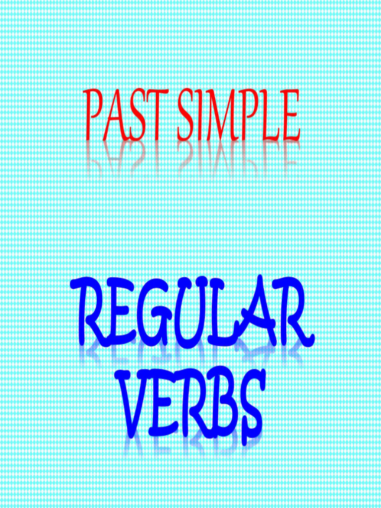Simple Past-Regular Verbs | PDF