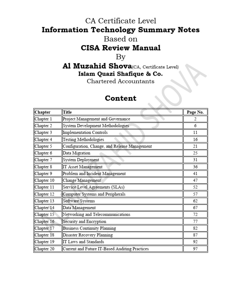 Cisa Review Manual | PDF | Scrum (Software Development) | Software ...