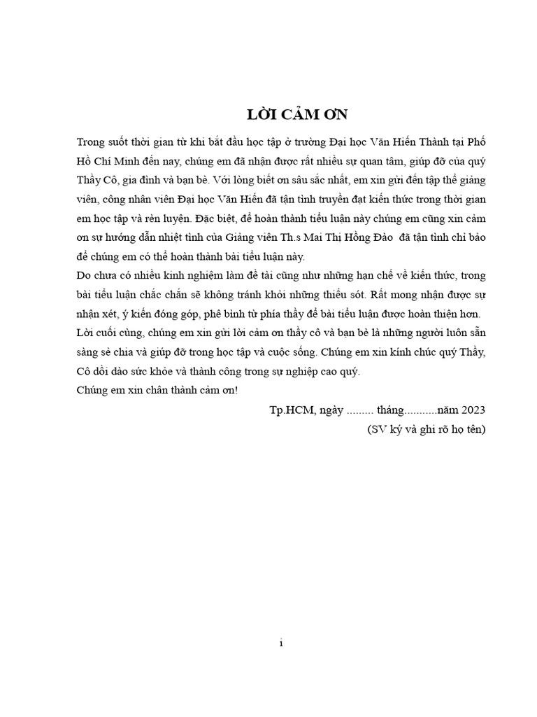 tiểu luận MKTCB | PDF