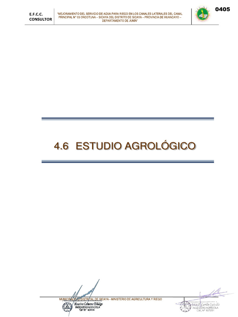 Estudio Agrologico | PDF