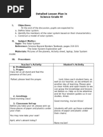 Detailed Lesson Plan With 7es in Science 6 | PDF | Planets | Solar System