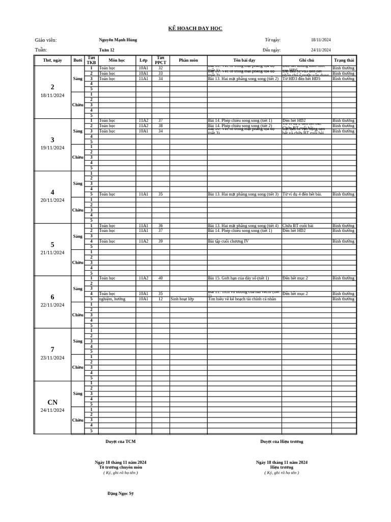 Lich Bao Giang Nguyen Manh Hung Tuan12 | PDF