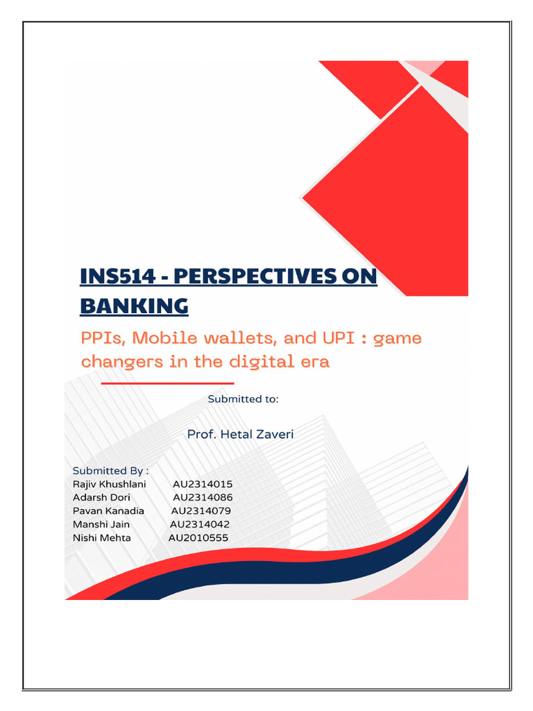 PPIs, Mobile Wallets, and UPI | PDF | Banks | Payments