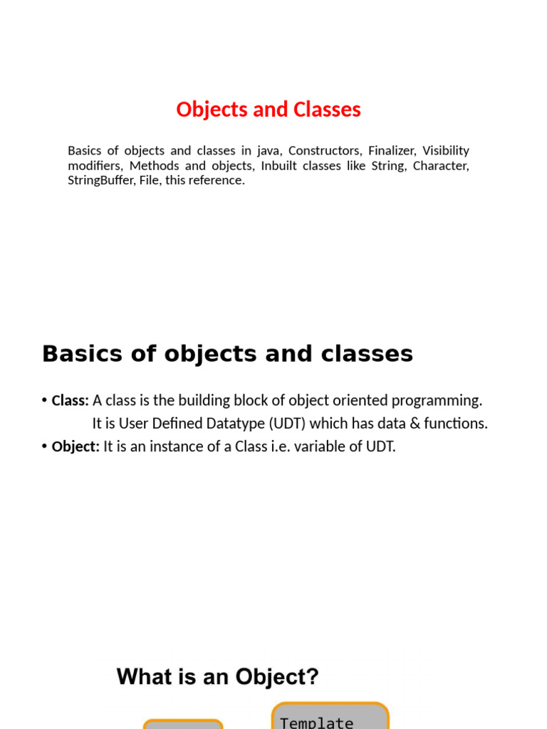 Unit 2 (Objects and Classes) | PDF | Method (Computer Programming) | Class (Computer Programming)