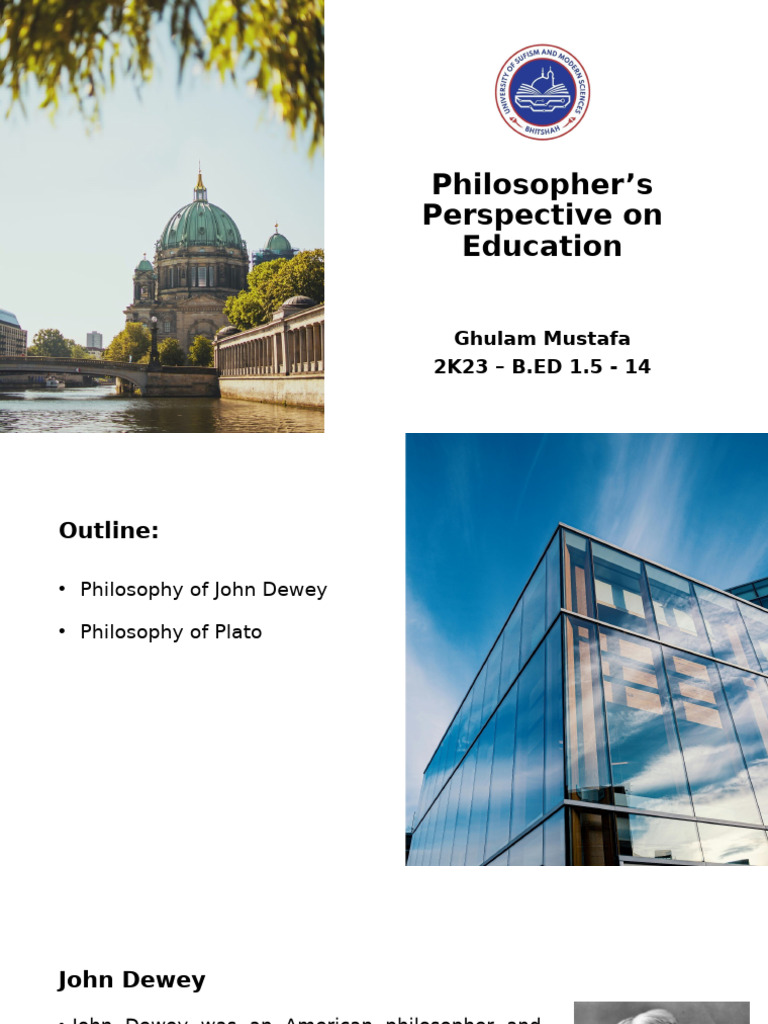 Philosopher's Perspective | PDF | Plato | John Dewey