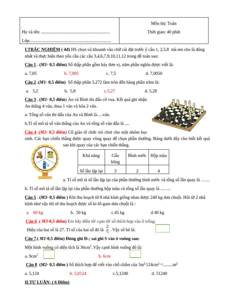 ĐỀ KIỂM TRA GIỮA HKI-2024-2025 | PDF