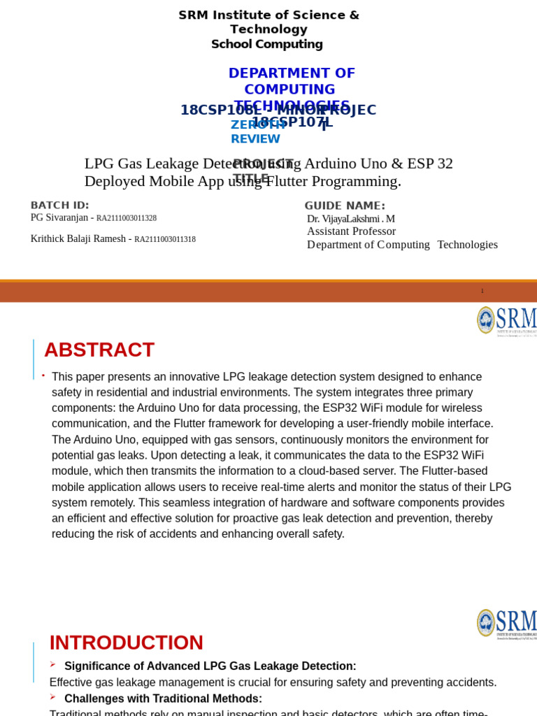 IoT-Based LPG Leak Detection | PDF | Mobile App | Wi Fi