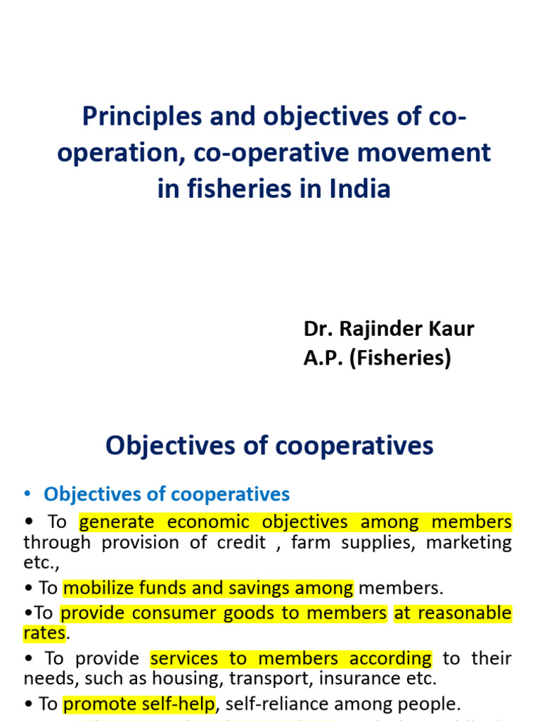 L 1 Co Operatives Pdf Cooperative Economies