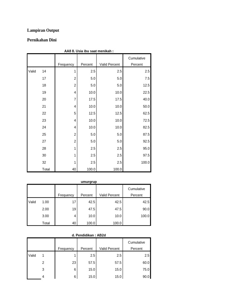 Lampiran Output | PDF