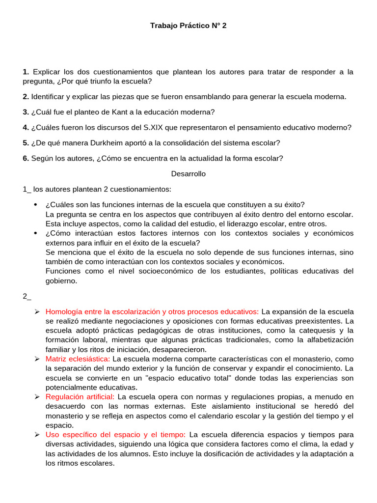 TP Historia | PDF | Enseñando | Immanuel Kant