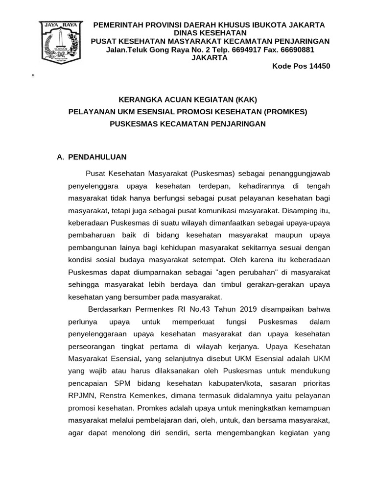 Kak Ukm Esensial Promkes Umum 2023 | PDF | Pengembangan Diri