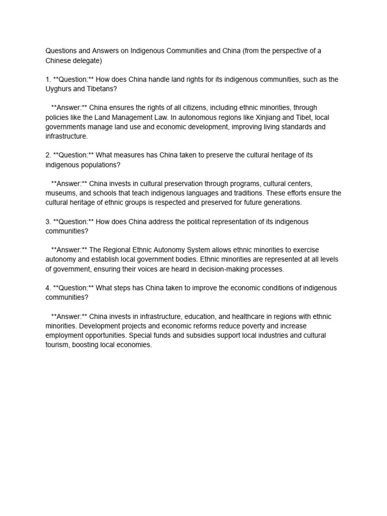 China Questions | PDF