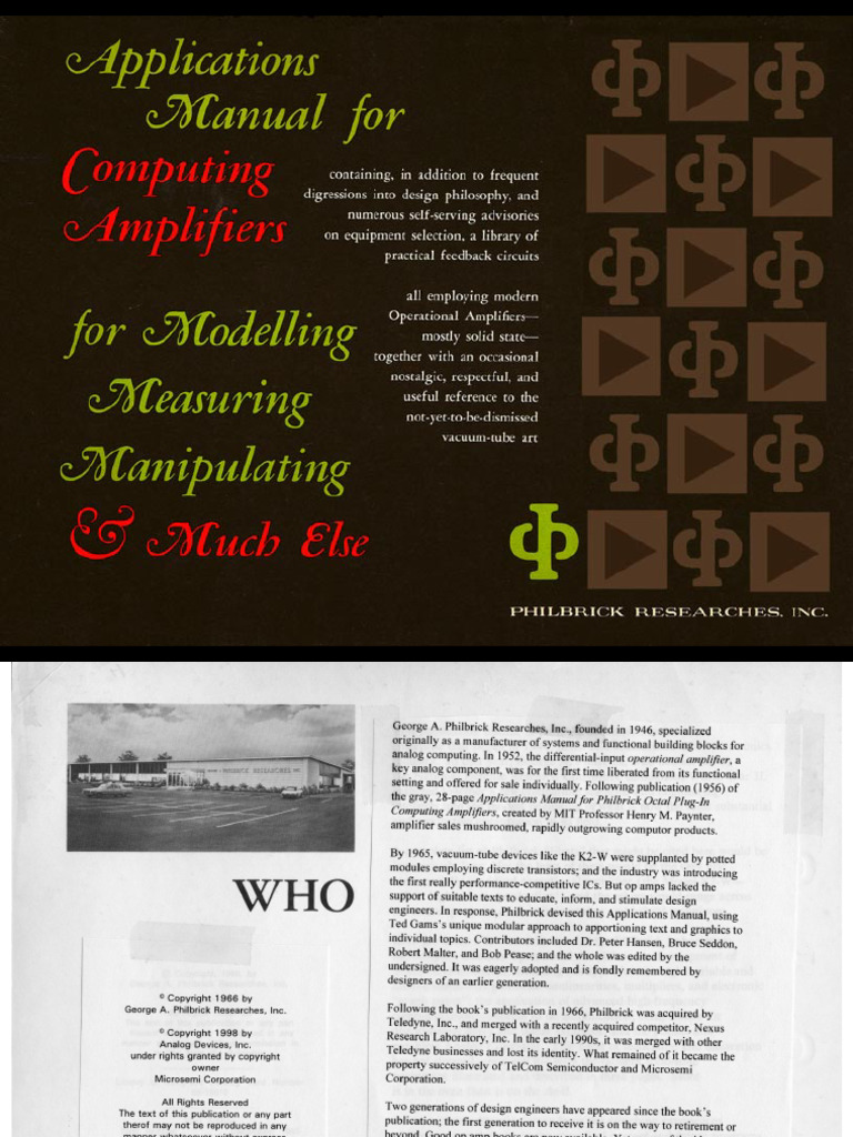 Application Manual Computing Amplifiers | PDF