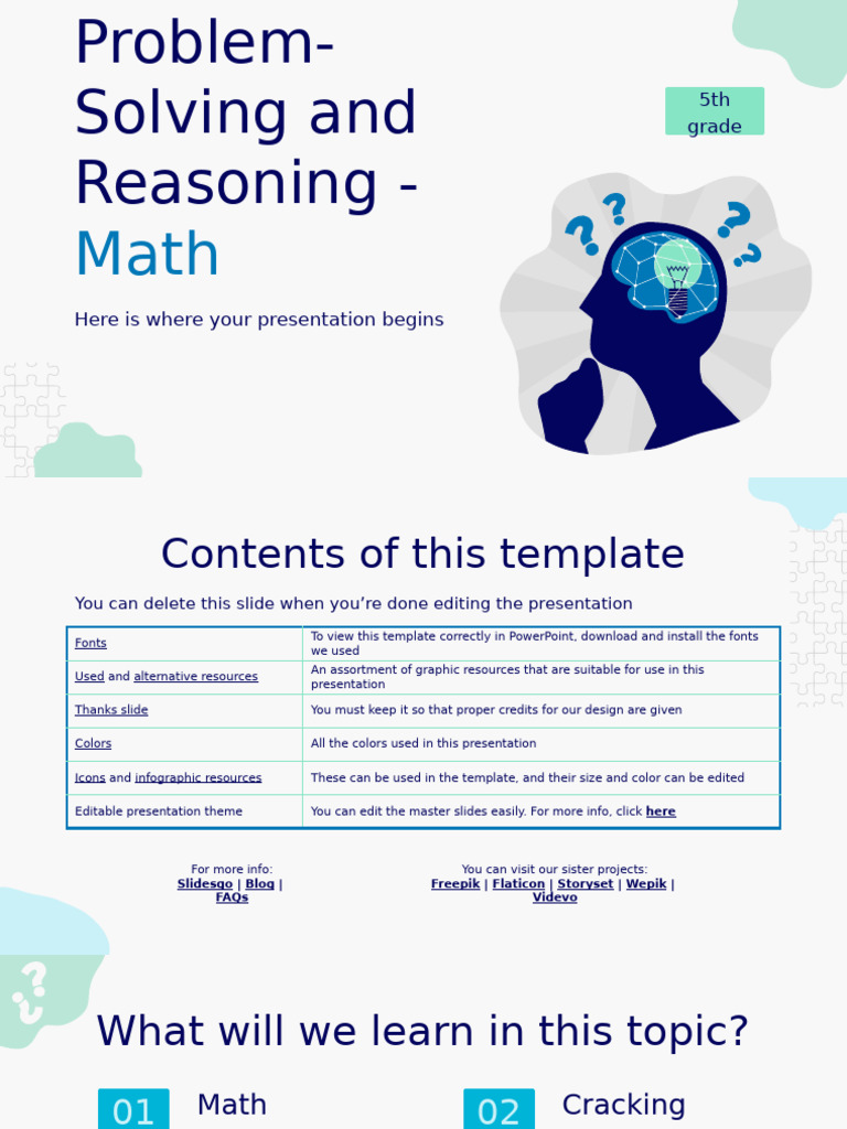 Problem-Solving and Reasoning - Math - 5th Grade by Slidesgo | PDF | Planets | Planets In Astrology