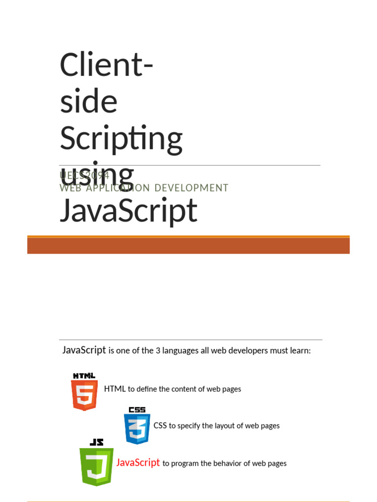 UECS2094 UECS 2194 - Topic 4 | PDF | Html | Java Script