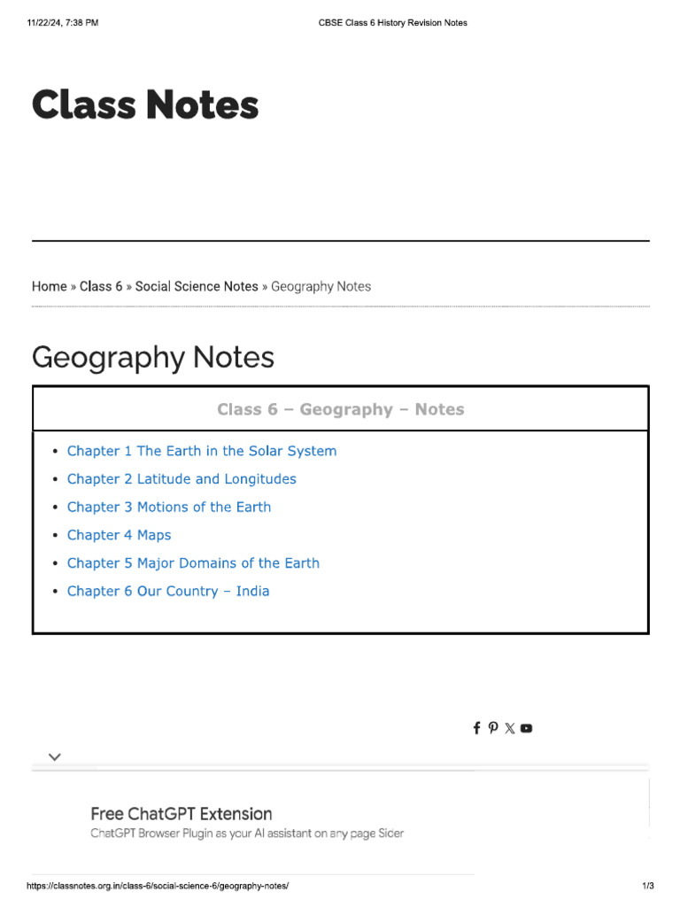 Geo Notes | PDF