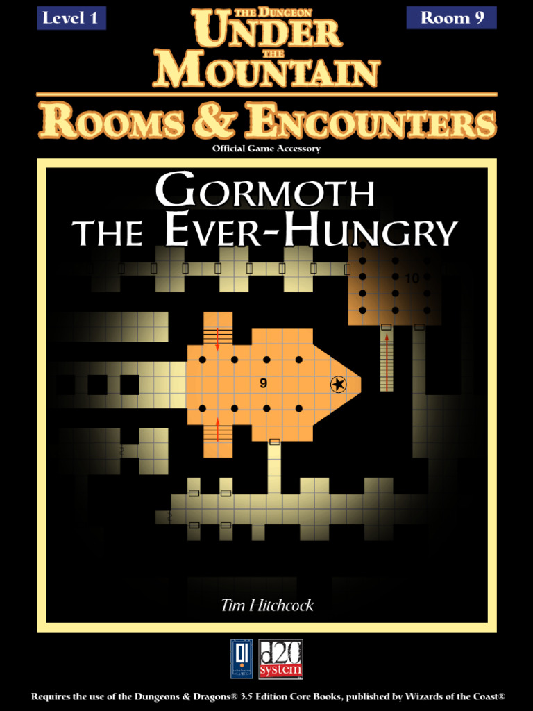 The Dungeon Under The Mountain Rooms & Encounters - Gormoth The Ever ...