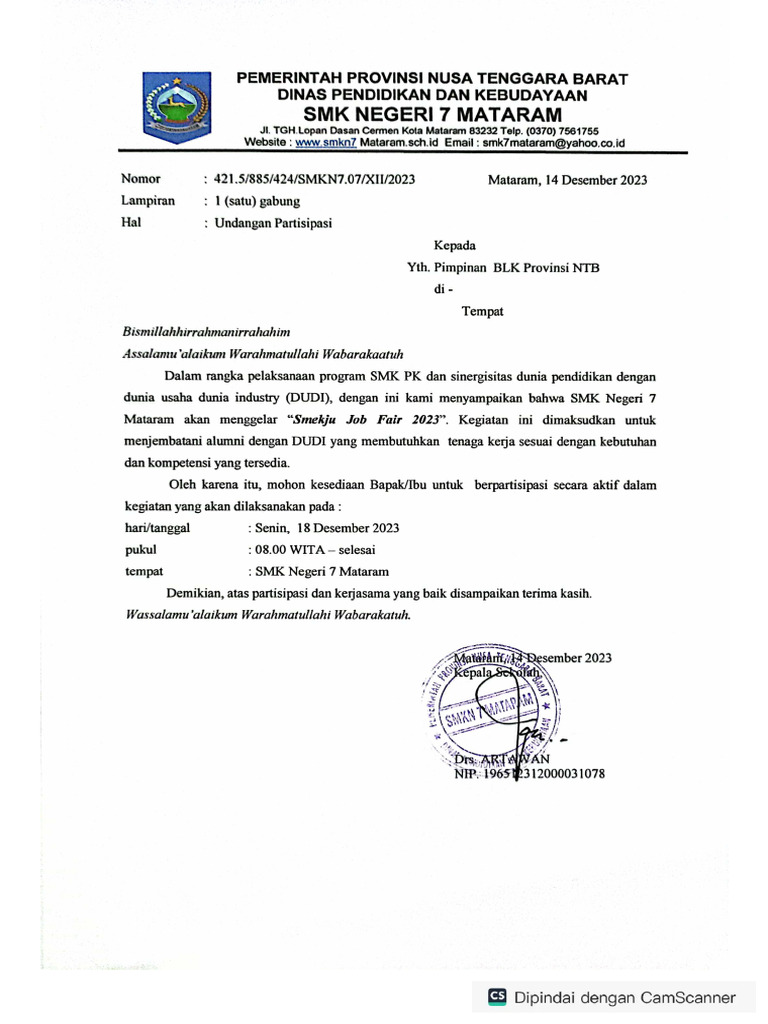 Undangan Job Fair | PDF