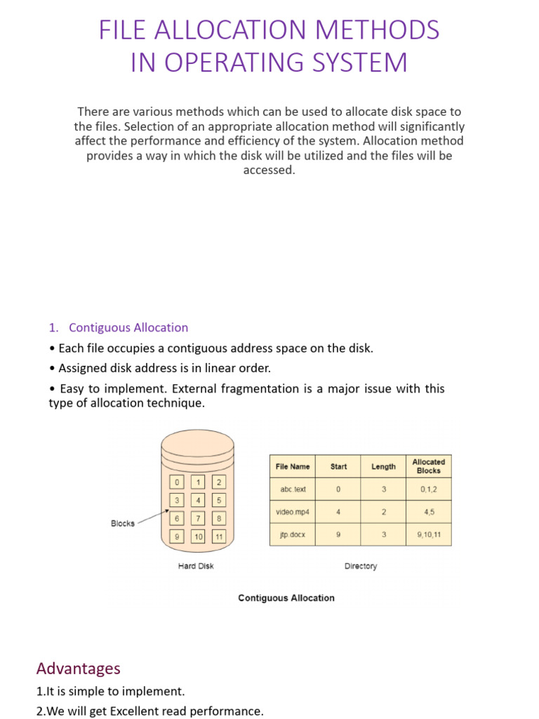 FILE ALLOCATION METHODS | PDF | Database Index | Computer File FILE ALLOCATION METHODS | PDF | Database Index | Computer File