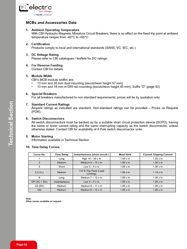 Cbi Technical Price List 2024 2025 Web v1 | PDF | Electrical Components ...