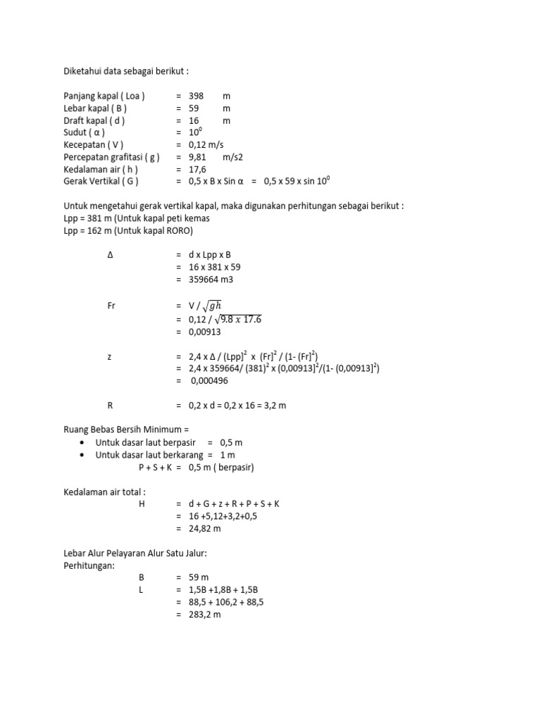 Contoh Hitungan Alur | PDF