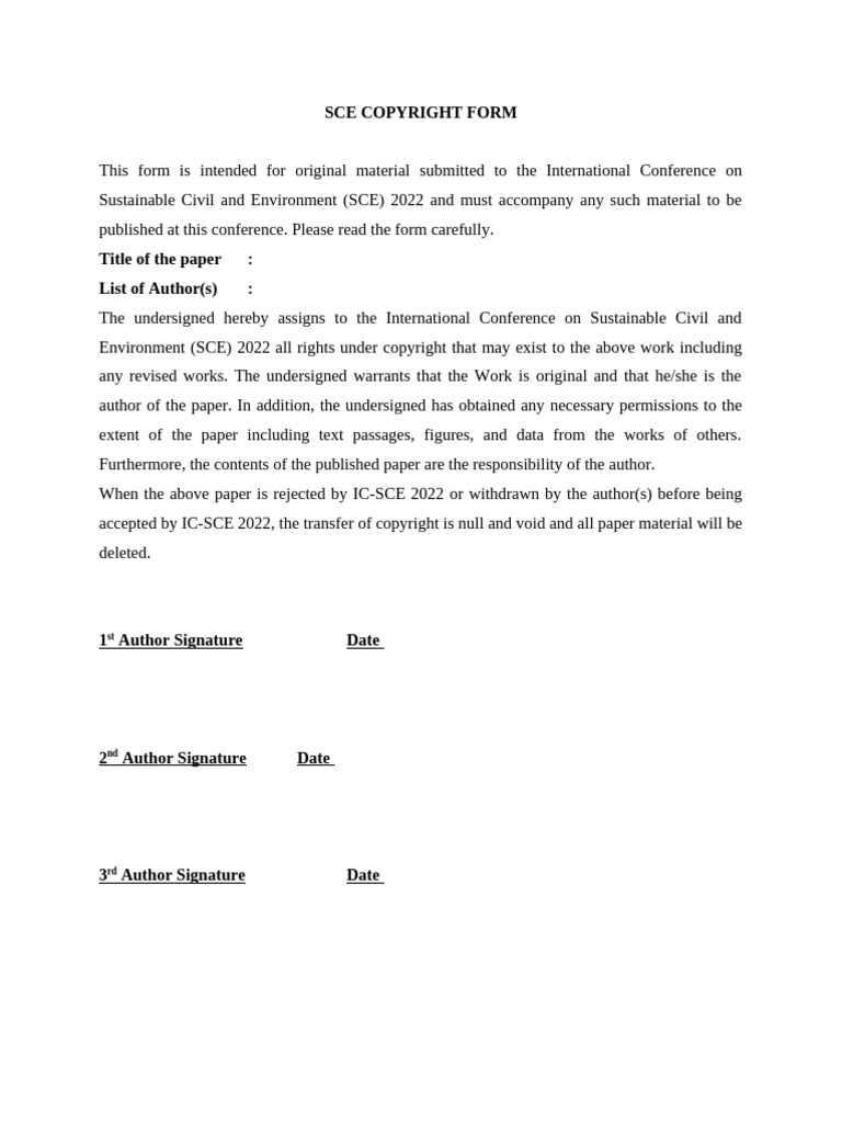 SCE-Copyright-Form - Firman Syarif T - 236060100111012 | PDF | Law ...