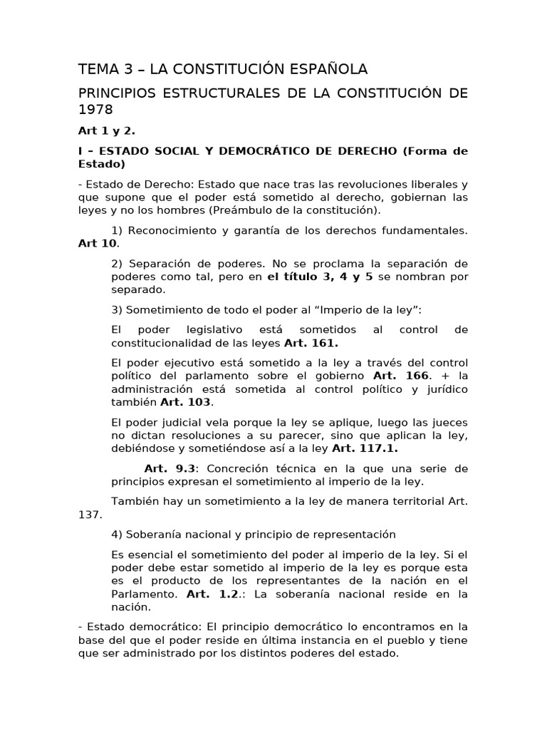 TEMA 3 Consti | PDF | Democracia | Ideologías políticas