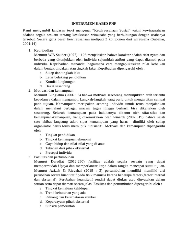 INSTRUMEN WAWANCARA BU WIWIN Yang Ini Yaaa | PDF