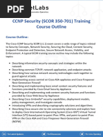 CCNP Security (SCOR 350-701) Outlines | PDF | Business | Computers
