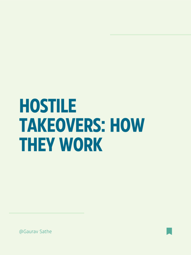 Hostile Takeover | PDF