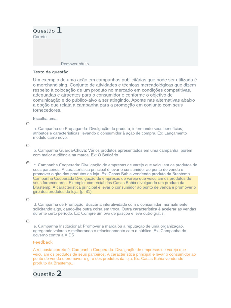 Exercicios Propaganda 01 | PDF | Publicidade | Marketing