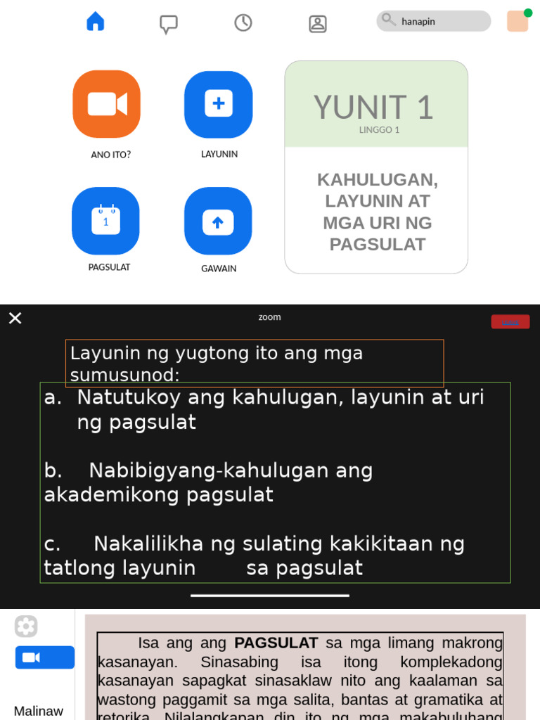 Handout Sa PFPL Akademik Yunit 1 Kahulugan Layunin at Uri NG Pagsulat | PDF