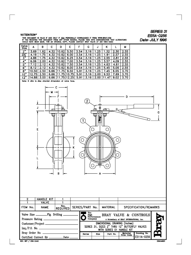 Bray Series 31 Dims 2-12 | PDF