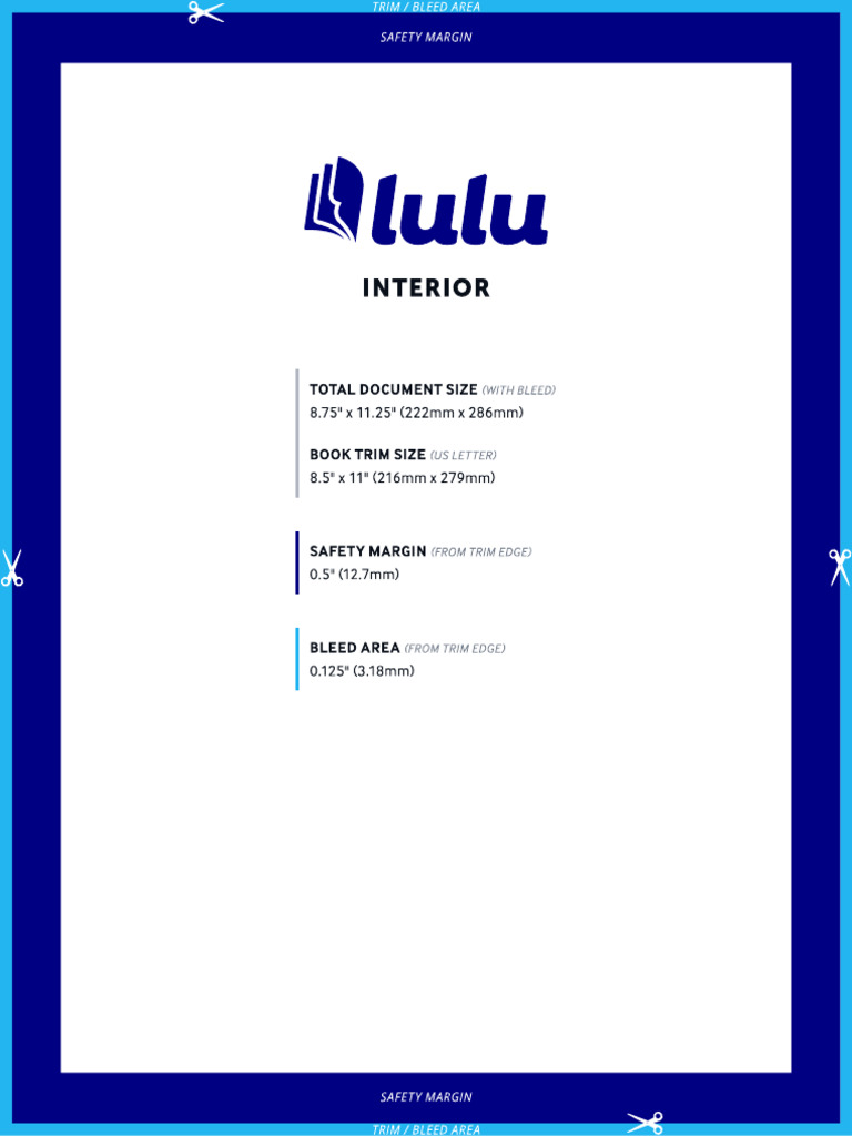 Lulu Us Letter Interior Template | PDF